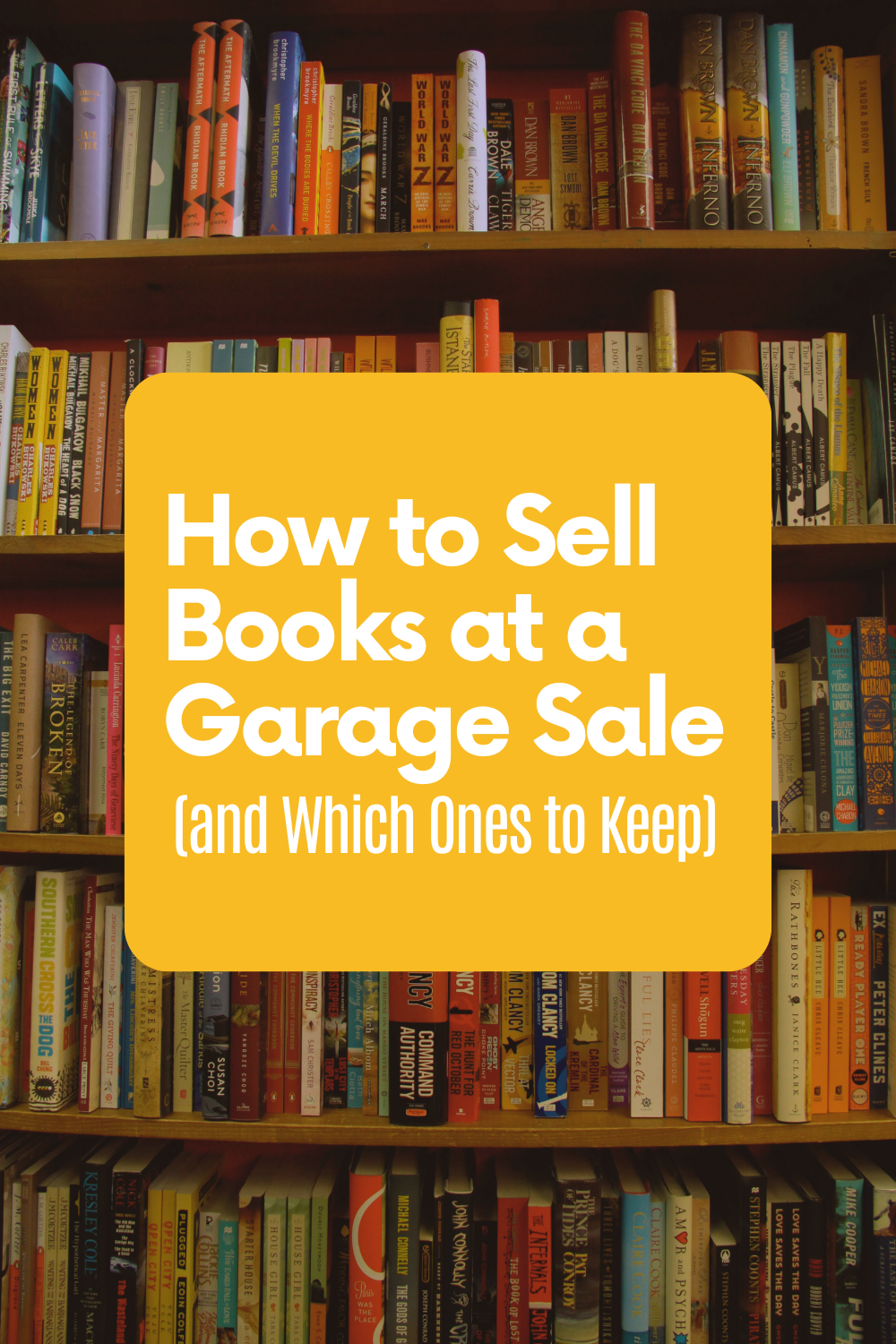 How to Sell Books at a Garage Sale (and Which Ones to Keep)