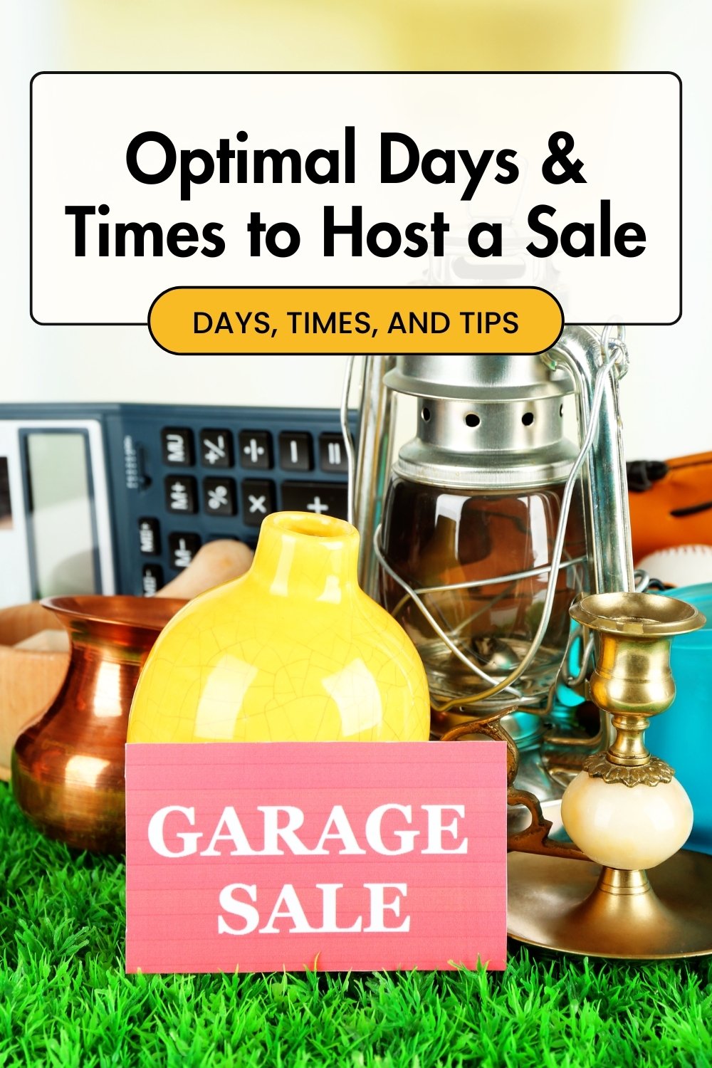 Optimal Days and Times to Host a Sale